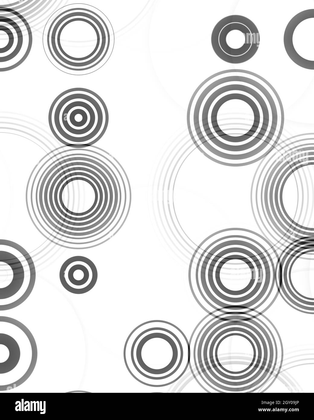 Illustration of an abstract seamless rings pattern Stock Photo - Alamy