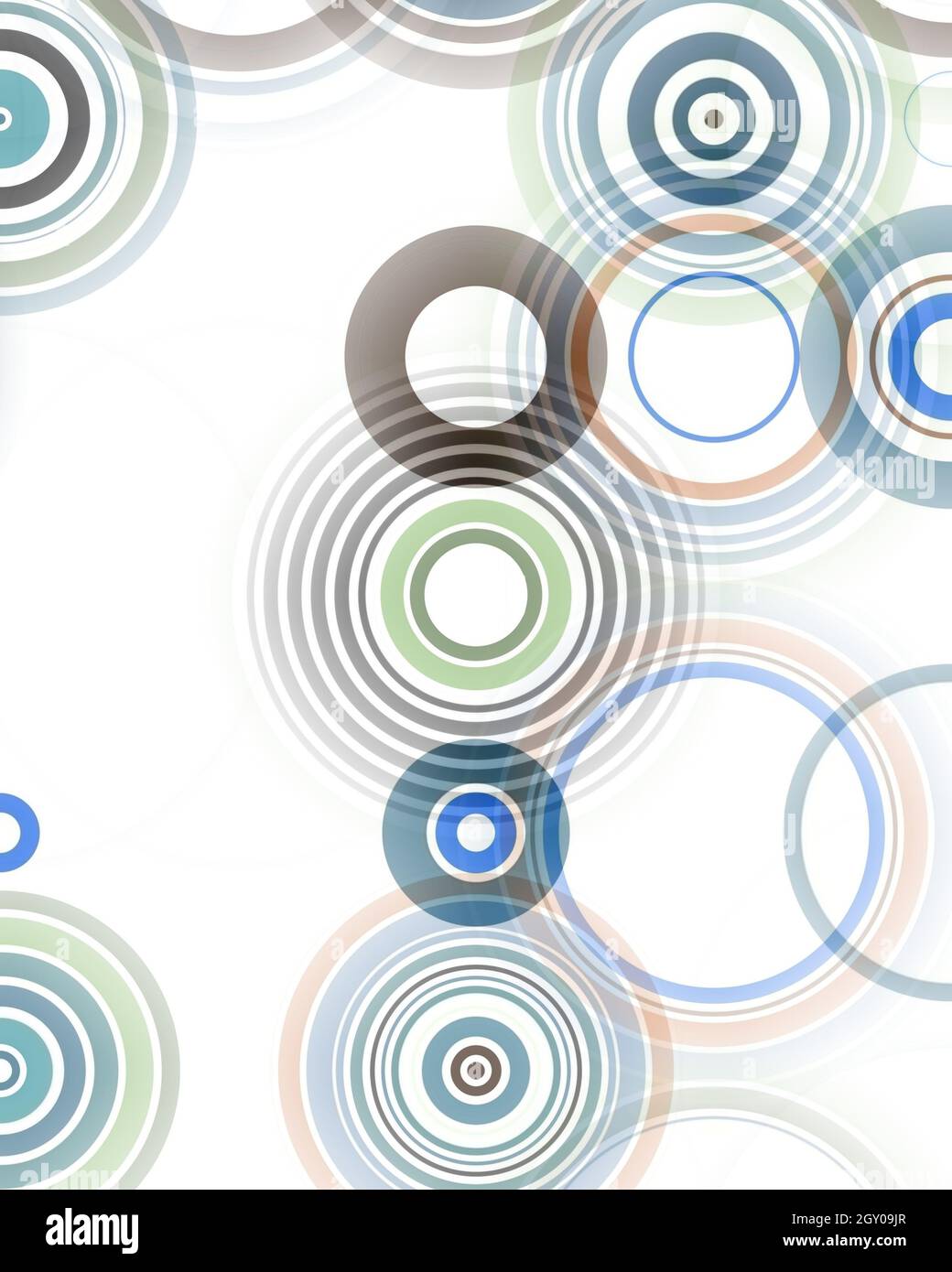 Illustration of an abstract seamless rings pattern Stock Photo - Alamy