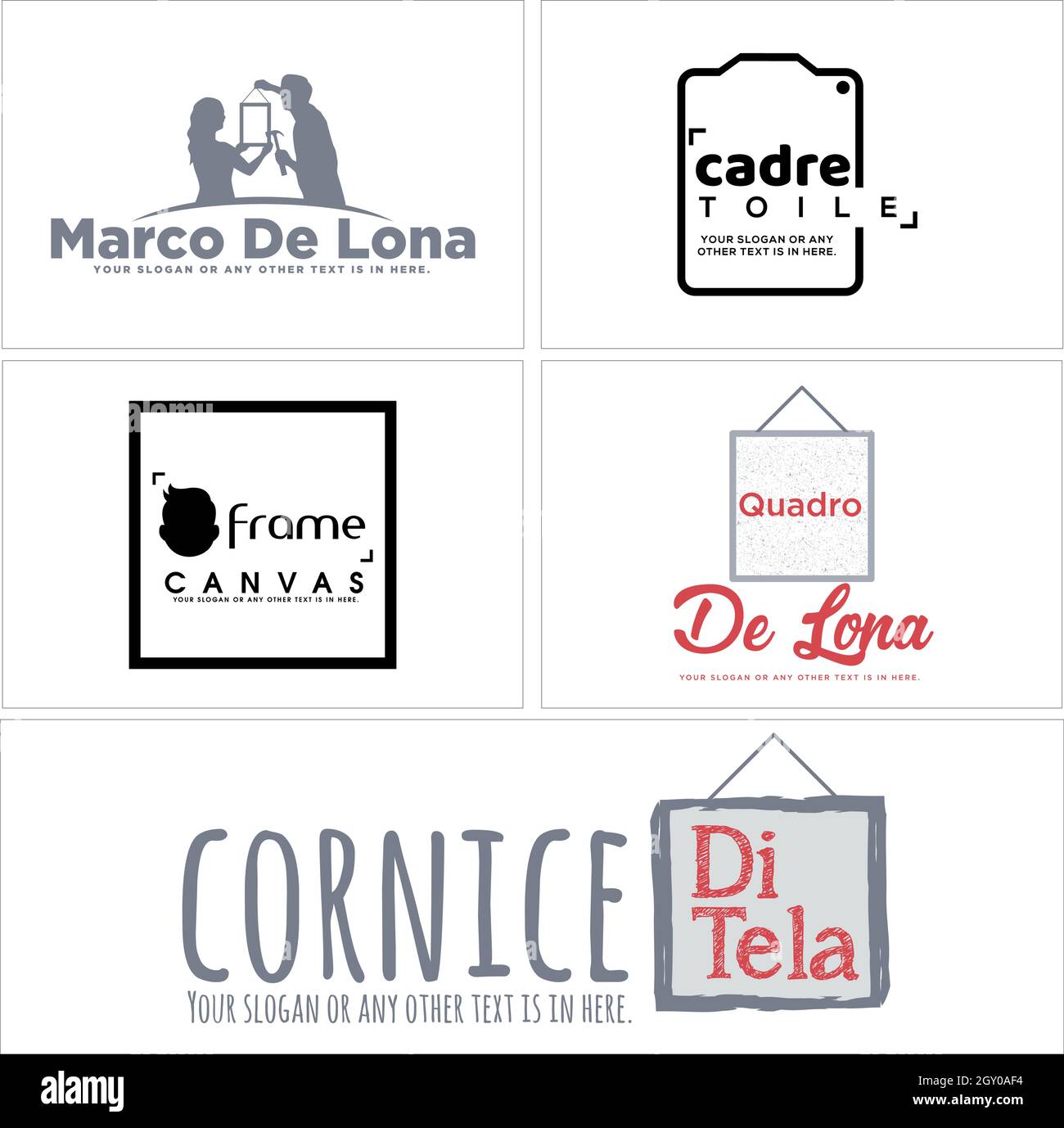 Wooden art frame oil Stock Vector Images - Alamy