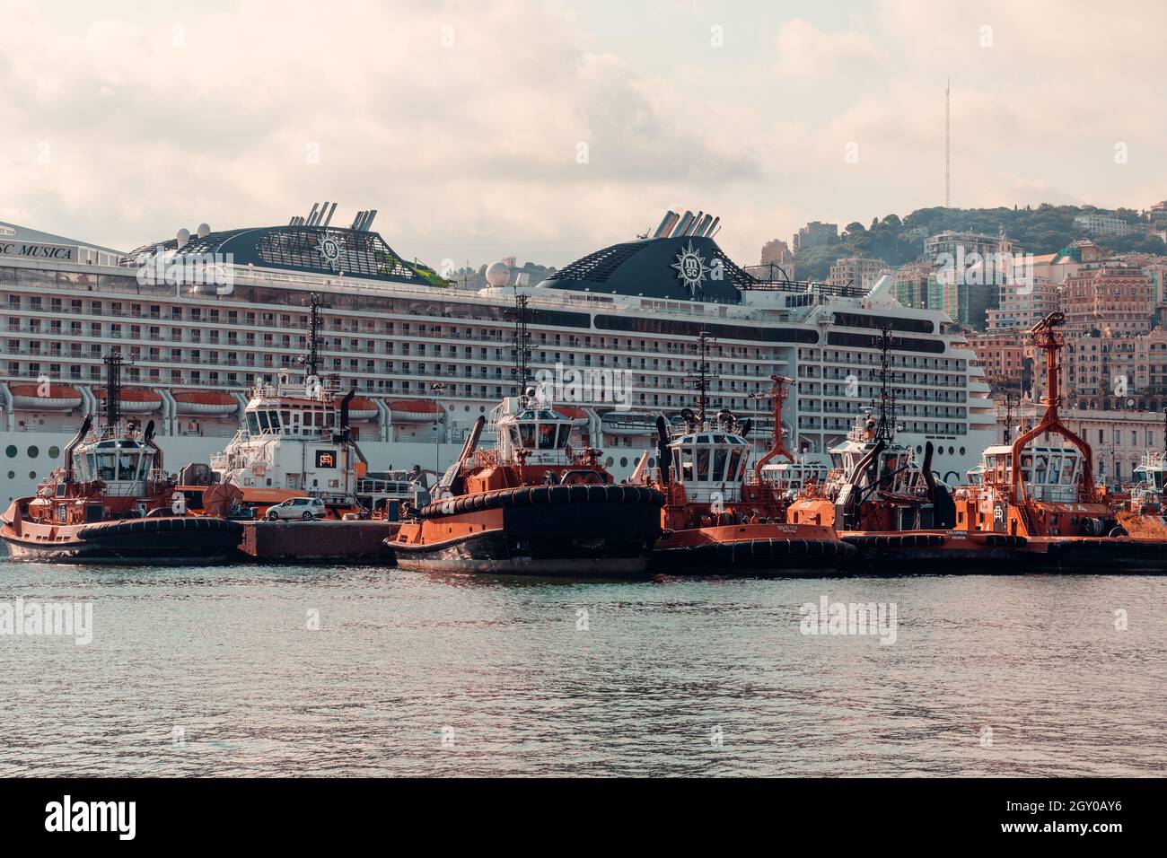 Jul 23, 2021: A scenic view of ships and boats in the ancient port of ...