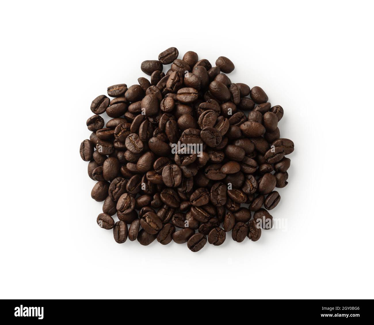 Coffee beans isolated on white background with clipping path Stock ...