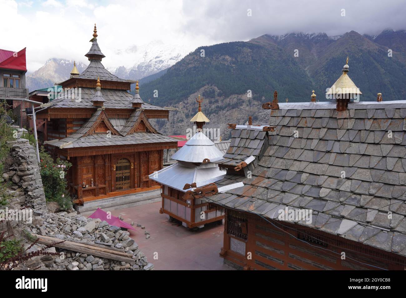 Narayana Temple in Roghi Village, Kalpa, Kinnaur, Himachal Pradesh ...