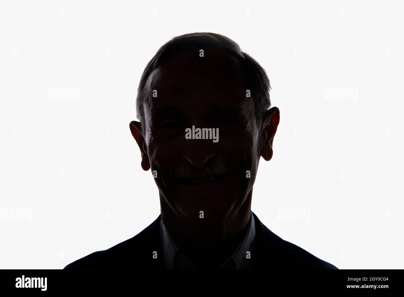 Old Man Profile Silhouette