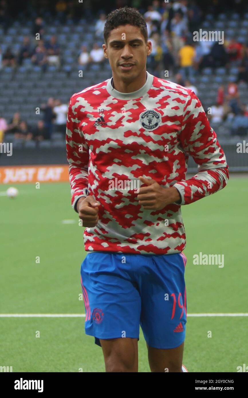 Raphaël Varane of Manchester United during the UEFA Champions League ...