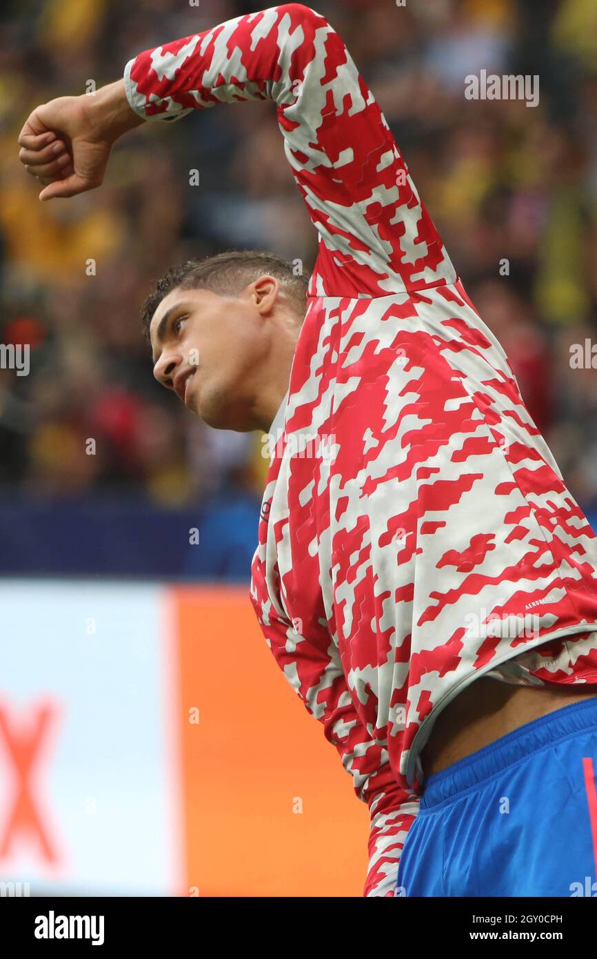 Raphaël Varane of Manchester United during the UEFA Champions League ...