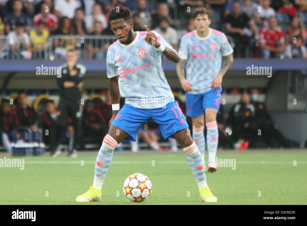Fred of Manchester United during the UEFA Champions League, Group Stage ...
