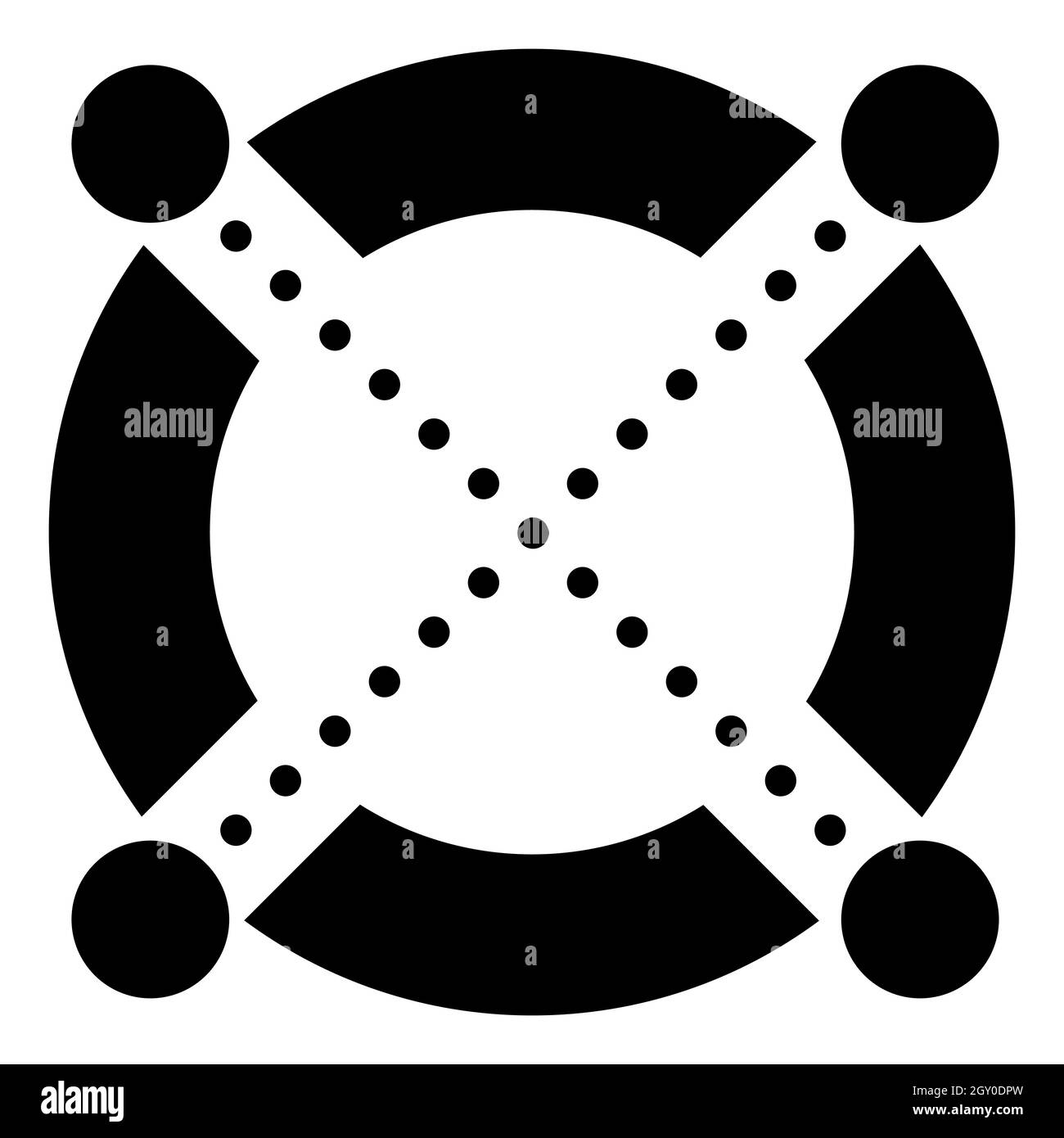 Elrond EGLD token symbol cryptocurrency logo coin icon isolated on ...