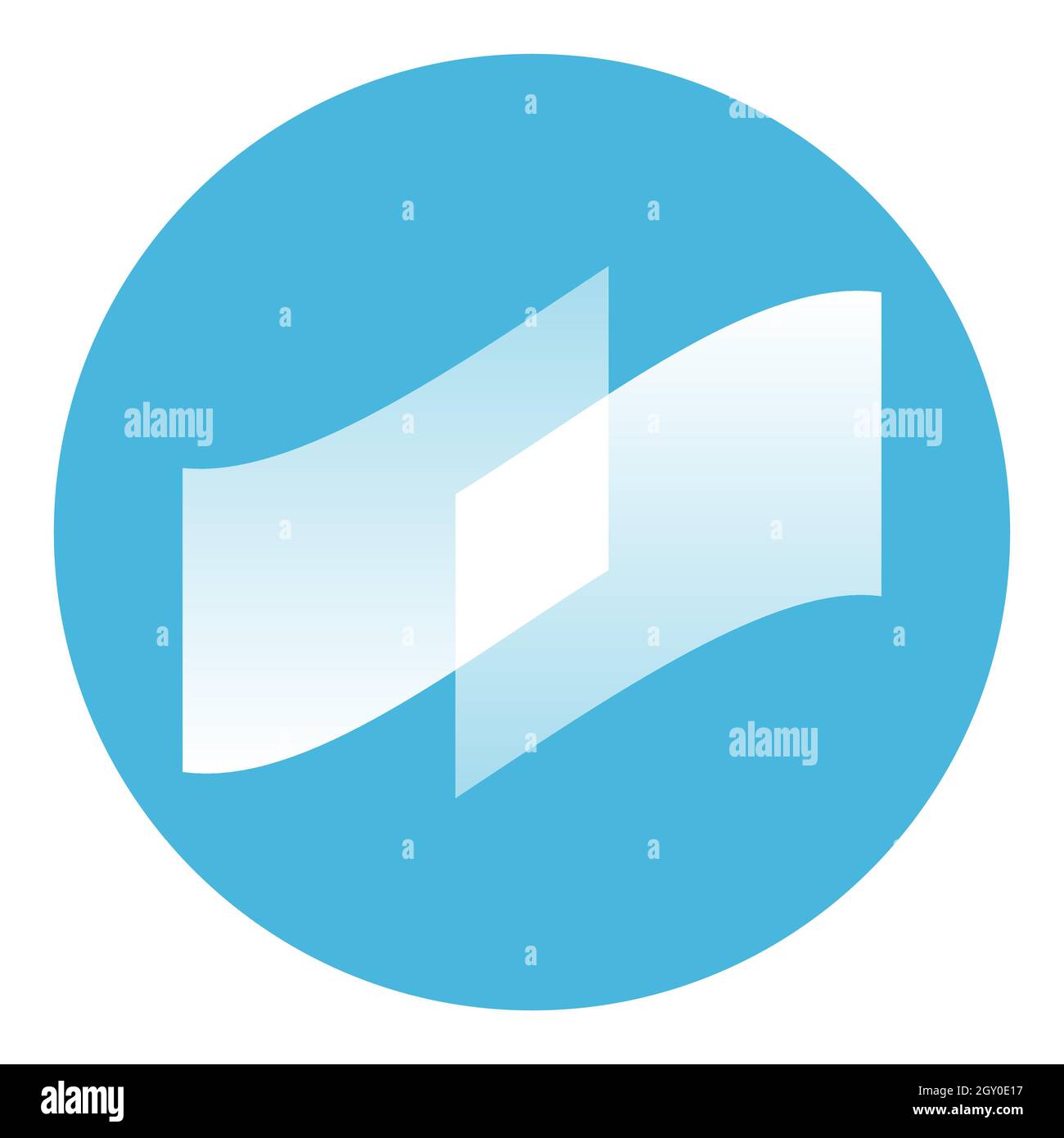 COTI token symbol of the DeFi project cryptocurrency logo in circle ...