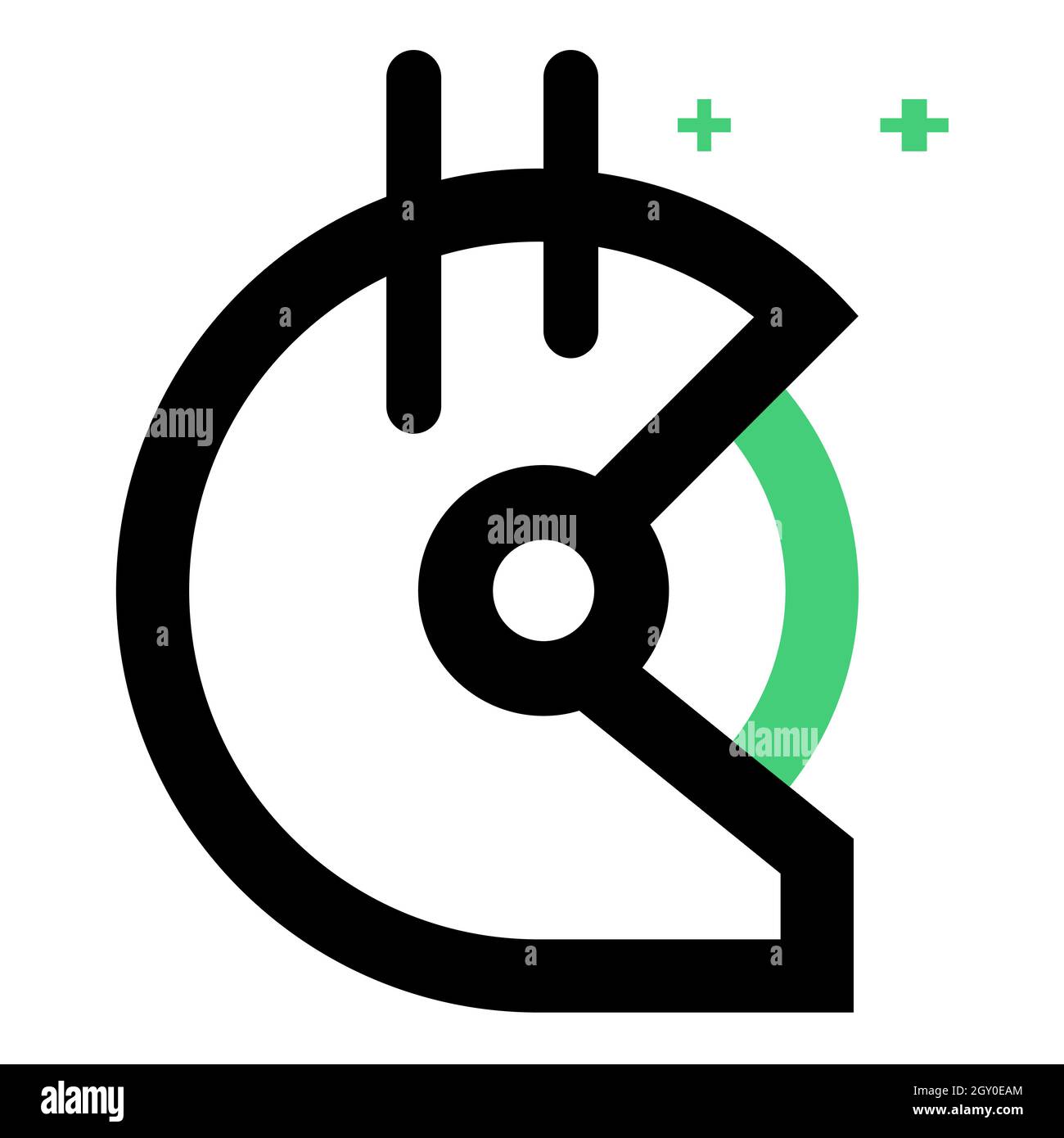 Gitcoin GTC token symbol cryptocurrency logo coin icon isolated on ...