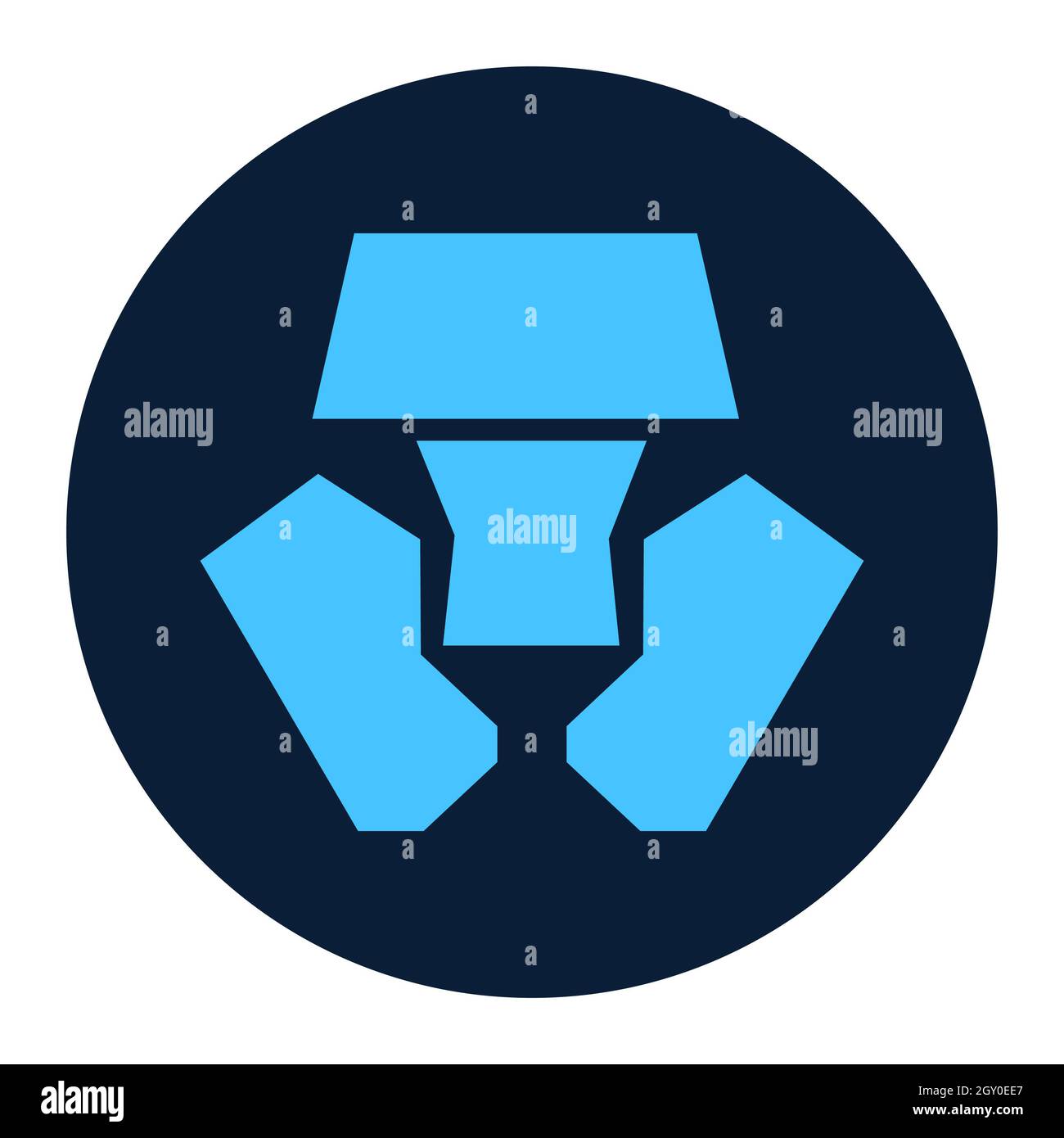 Crypto.com Coin CRO token symbol cryptocurrency logo, coin icon in ...