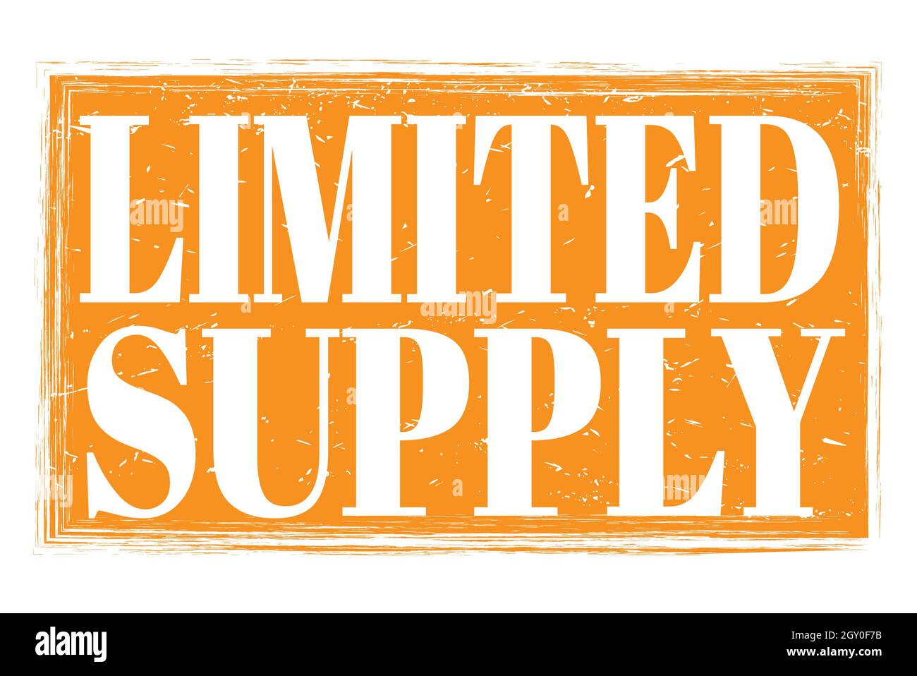 Limited supply sign Cut Out Stock Images & Pictures - Alamy