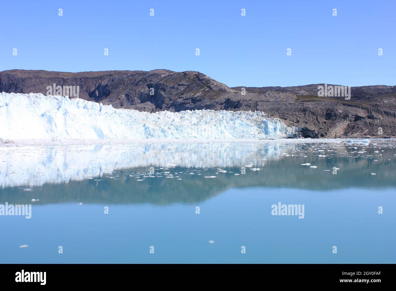 Glacier tongue of overwhelming Eqip Sermia, Greenland Stock Photo - Alamy