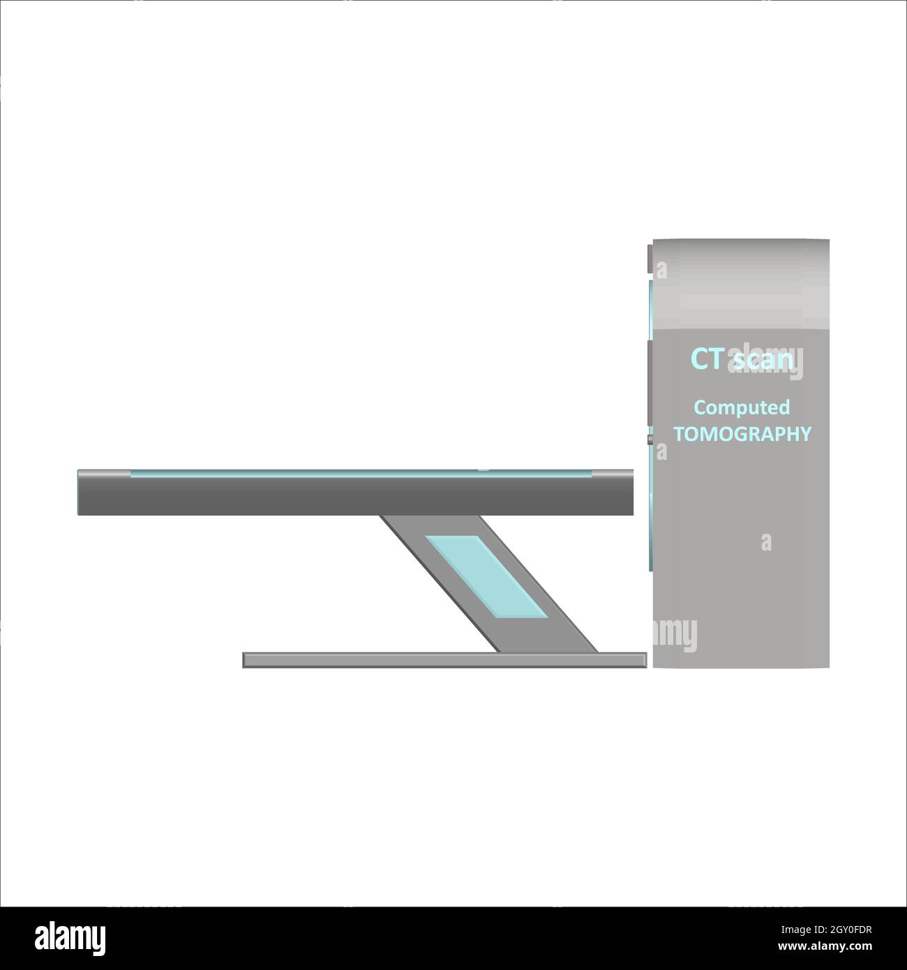 Computer tomograph isolated on a white background. MRI - CT scan ...