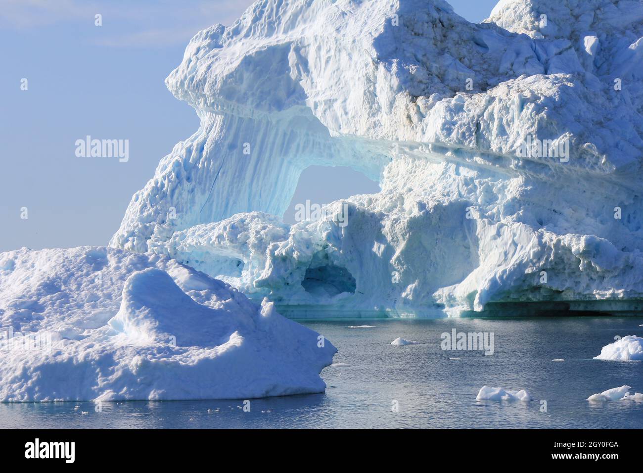 Amazing iceberg scenery in Disko Bay Stock Photo - Alamy