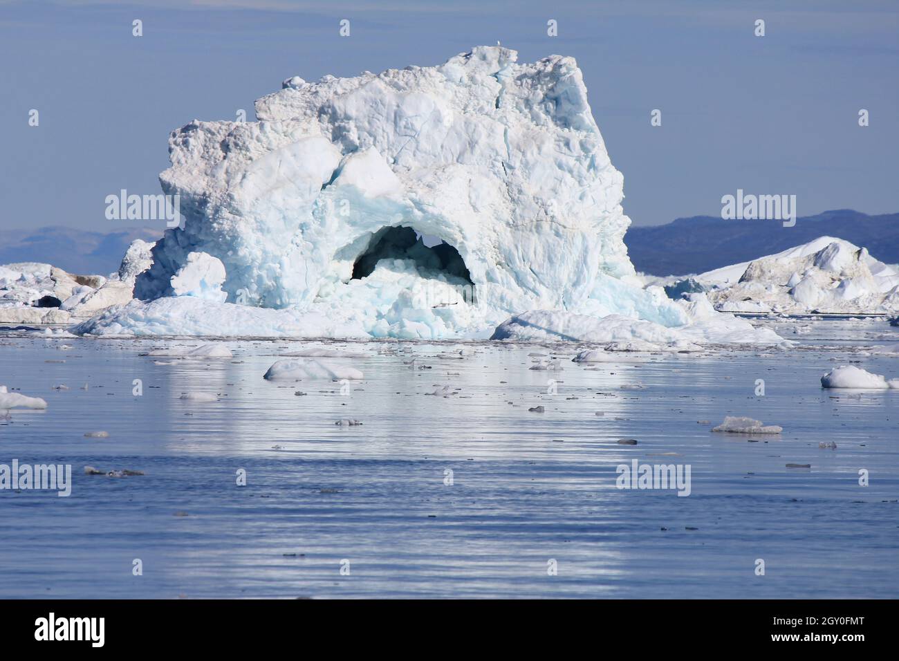 Amazing iceberg scenery in Disko Bay Stock Photo - Alamy