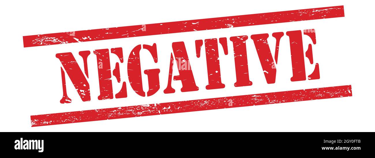 Negative text on red Cut Out Stock Images & Pictures - Alamy