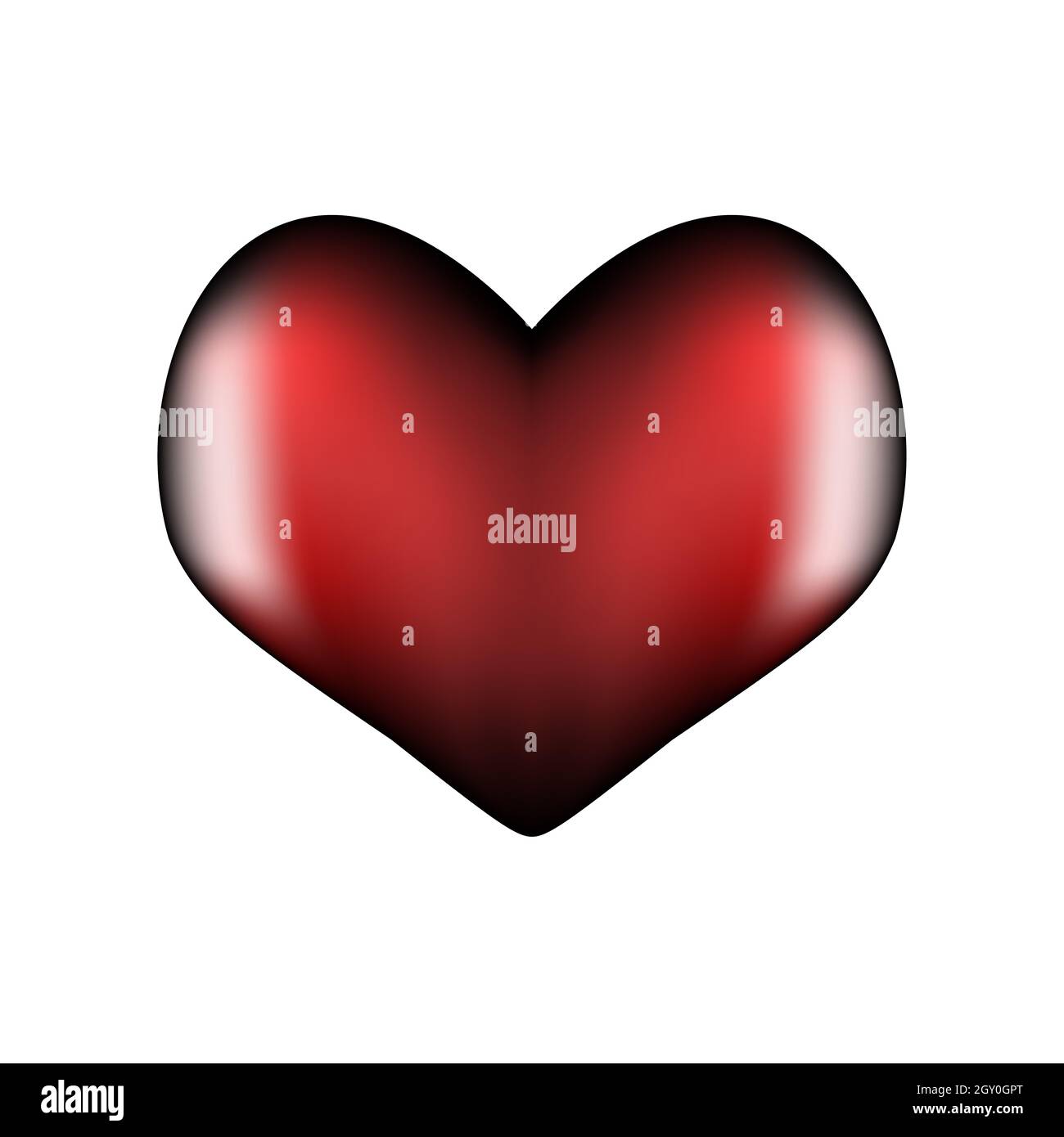 Dark red heart 3d. Symbol of love and fidelity for Valentine's Day ...