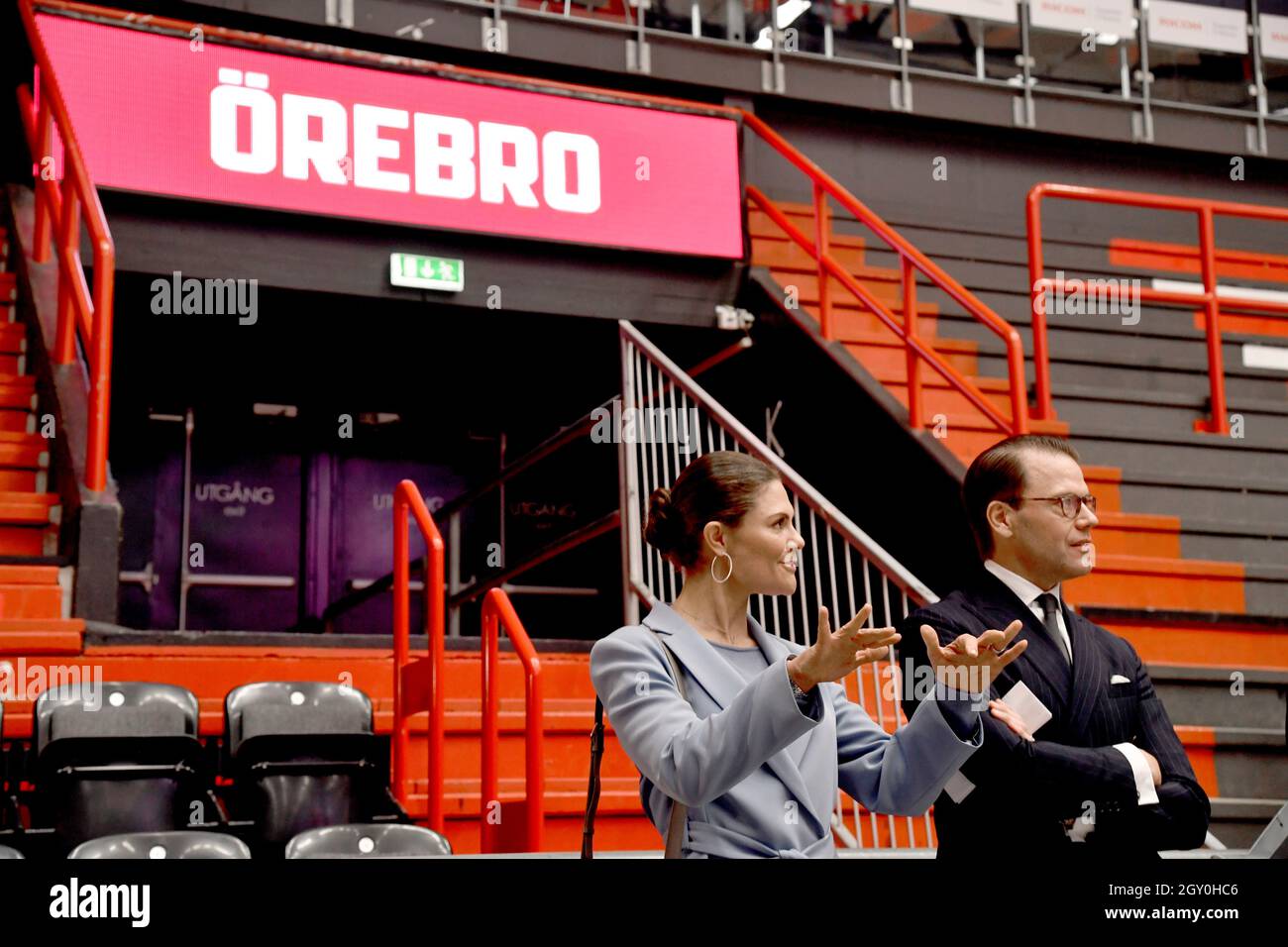 Crown princess victoria prince danielvisit behrn arena hi-res stock ...