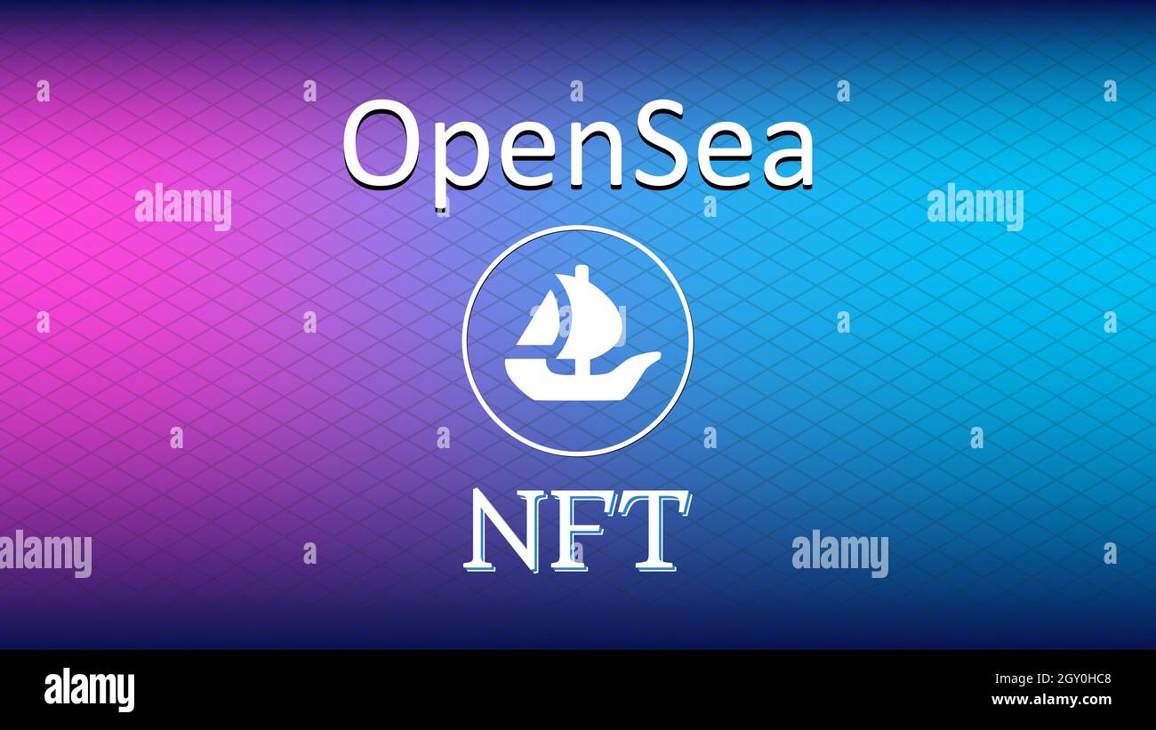 OpenSea internet platform NFT token market and auction. New trend in ...