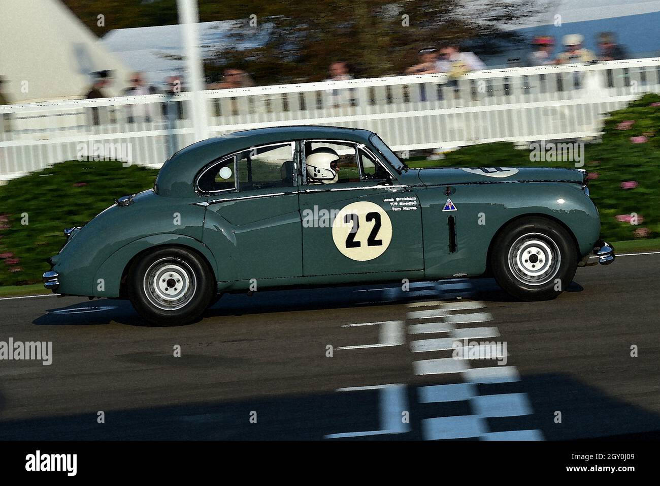 Tiff Needell, Tom Harris, Jaguar MKVII, St Mary’s Trophy Race, parts 1 ...