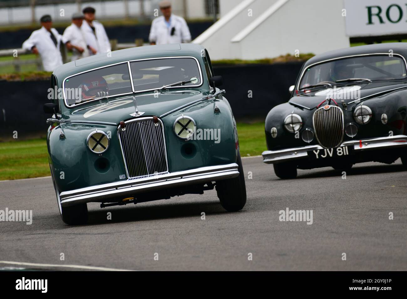 Tiff Needell, Tom Harris, Jaguar MKVII, St Mary’s Trophy Race, parts 1 ...