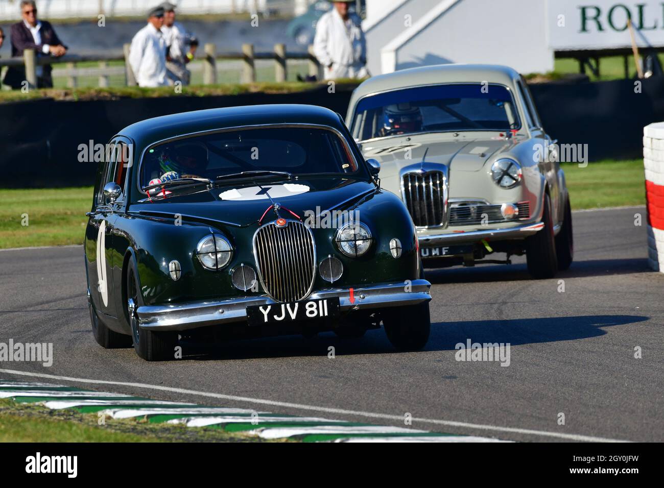 Julien Draper, Simon Drabble, Jaguar Mk1, St Mary’s Trophy Race, parts ...