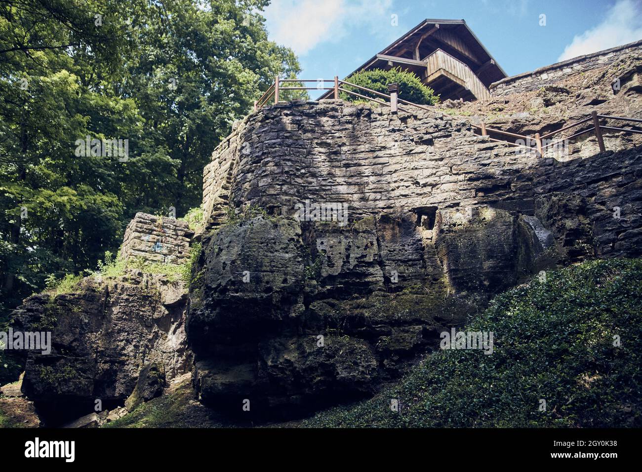 Park trails with historic structures hi-res stock photography and ...