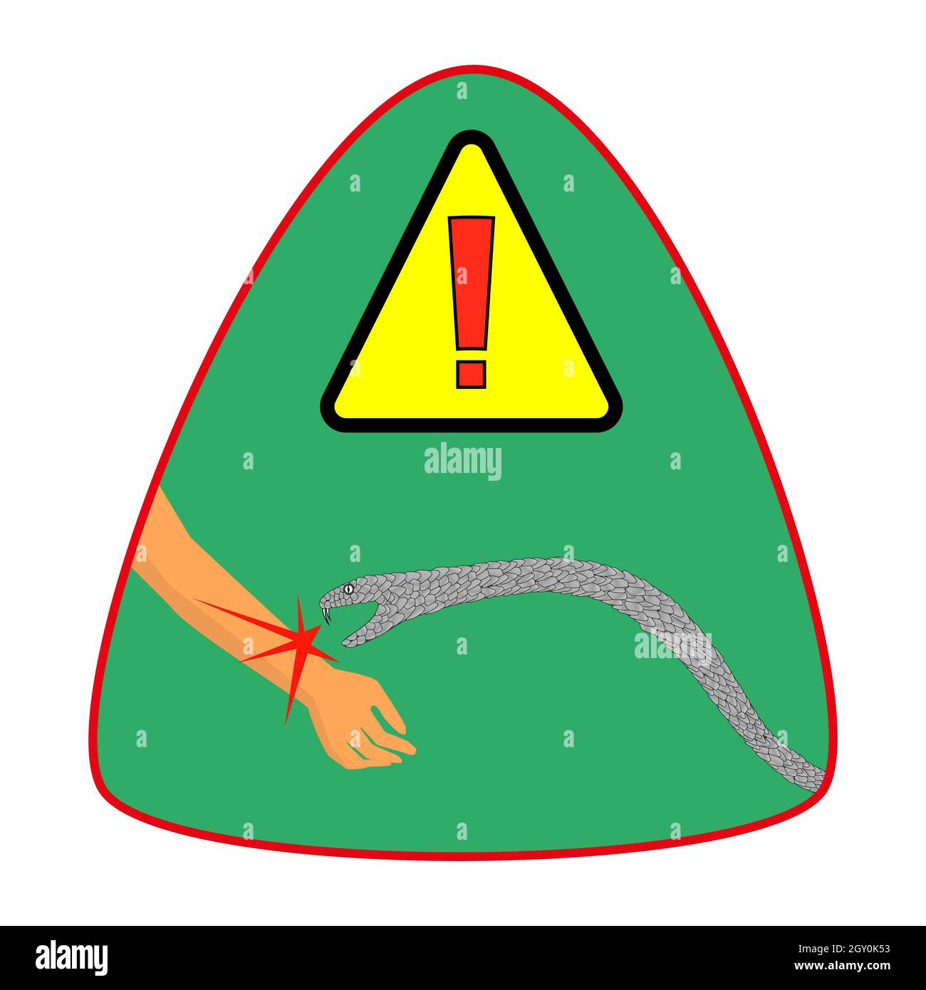Snake bite cartoon hi-res stock photography and images - Alamy