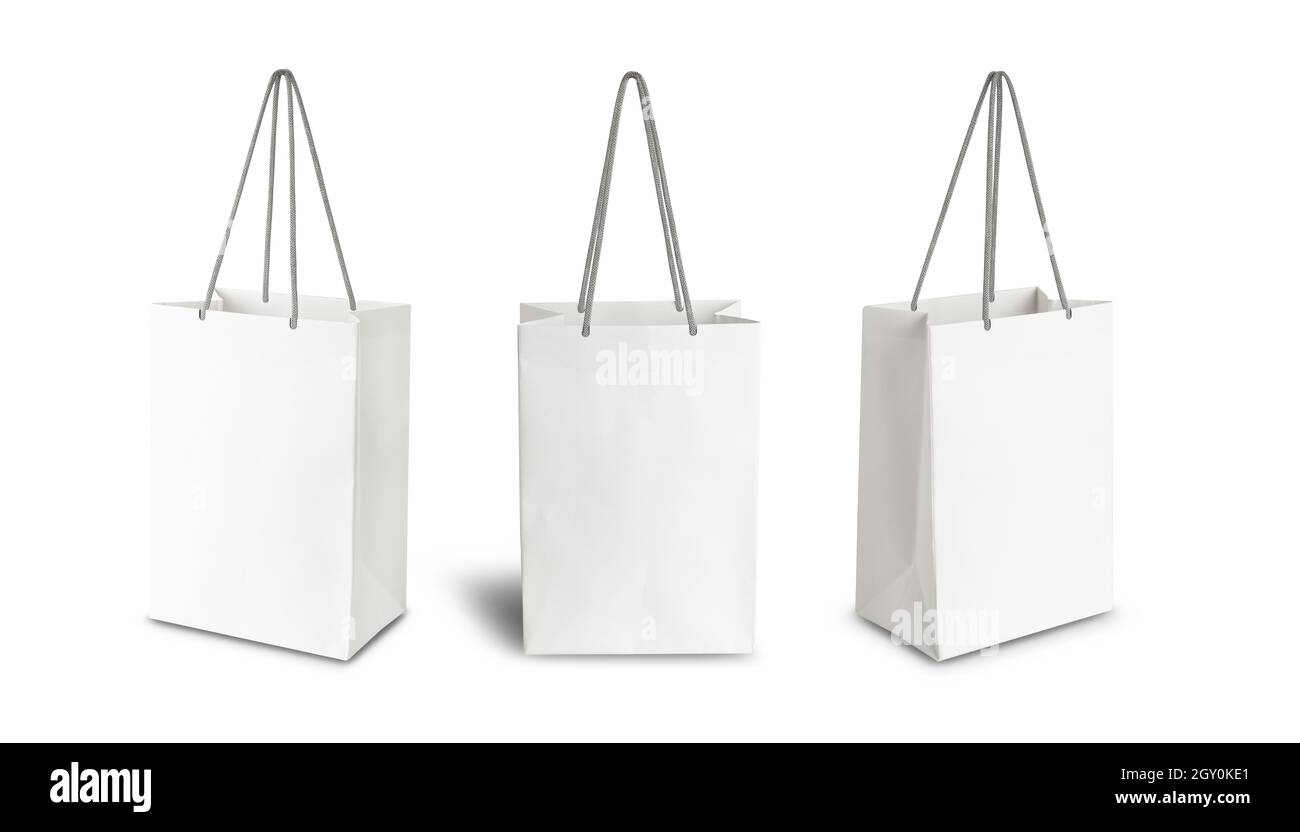 White Paper Bag Front