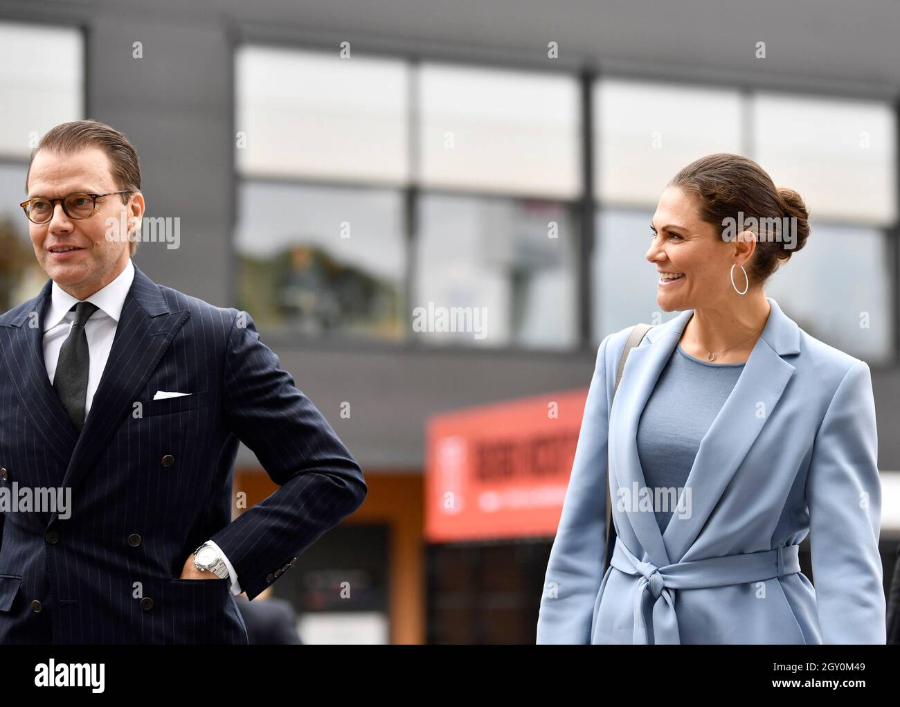 Prince daniel crown princess victoria visit behrn arena hi-res stock ...