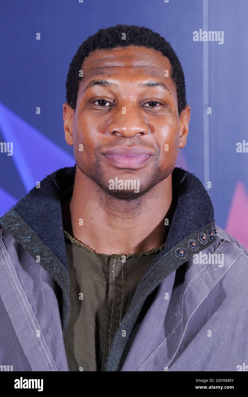 Jonathan Majors at The Harder They Fall press conference at the Mayfair ...