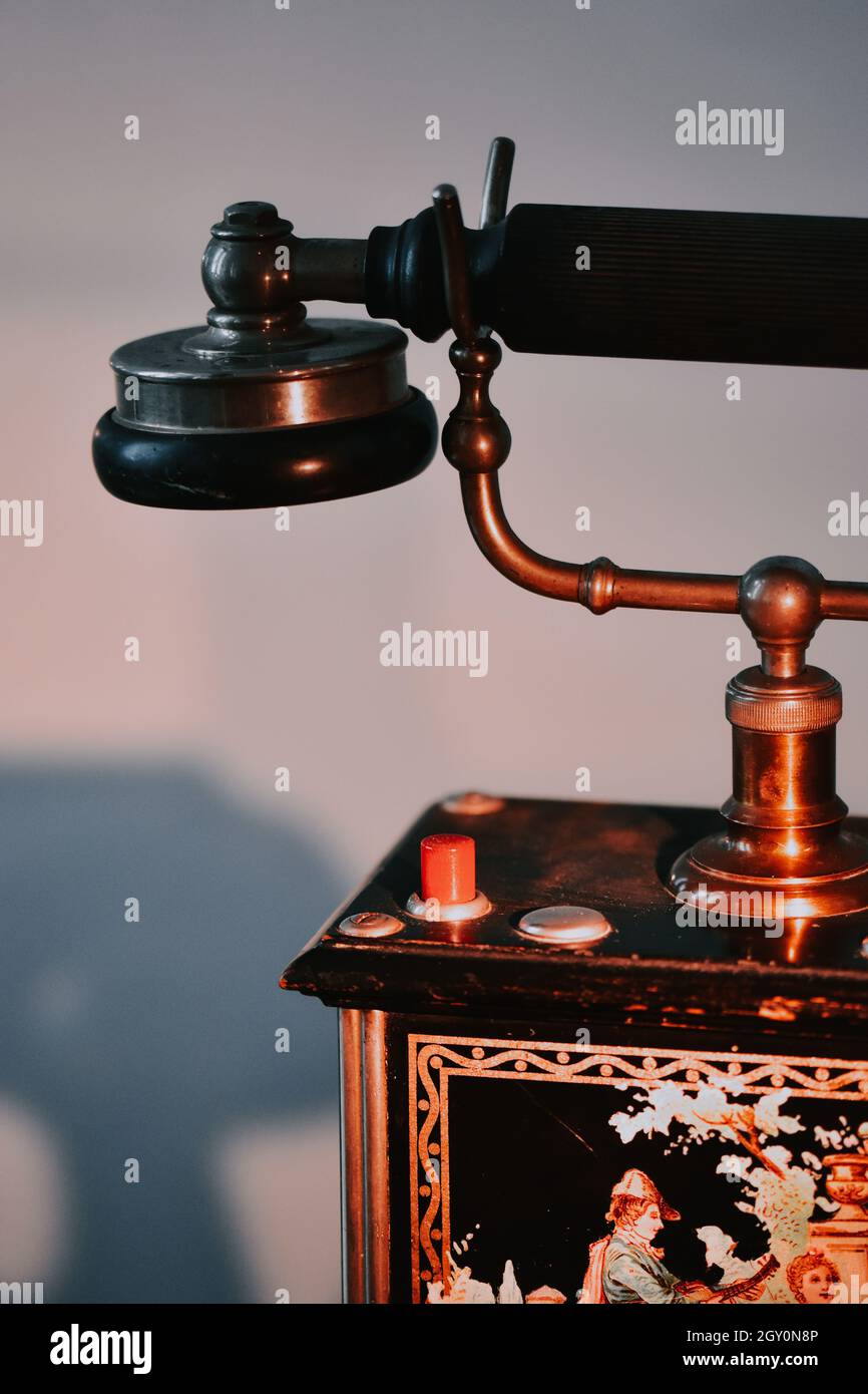 Scenic view of an old telephone displayed in the Science and Technology ...