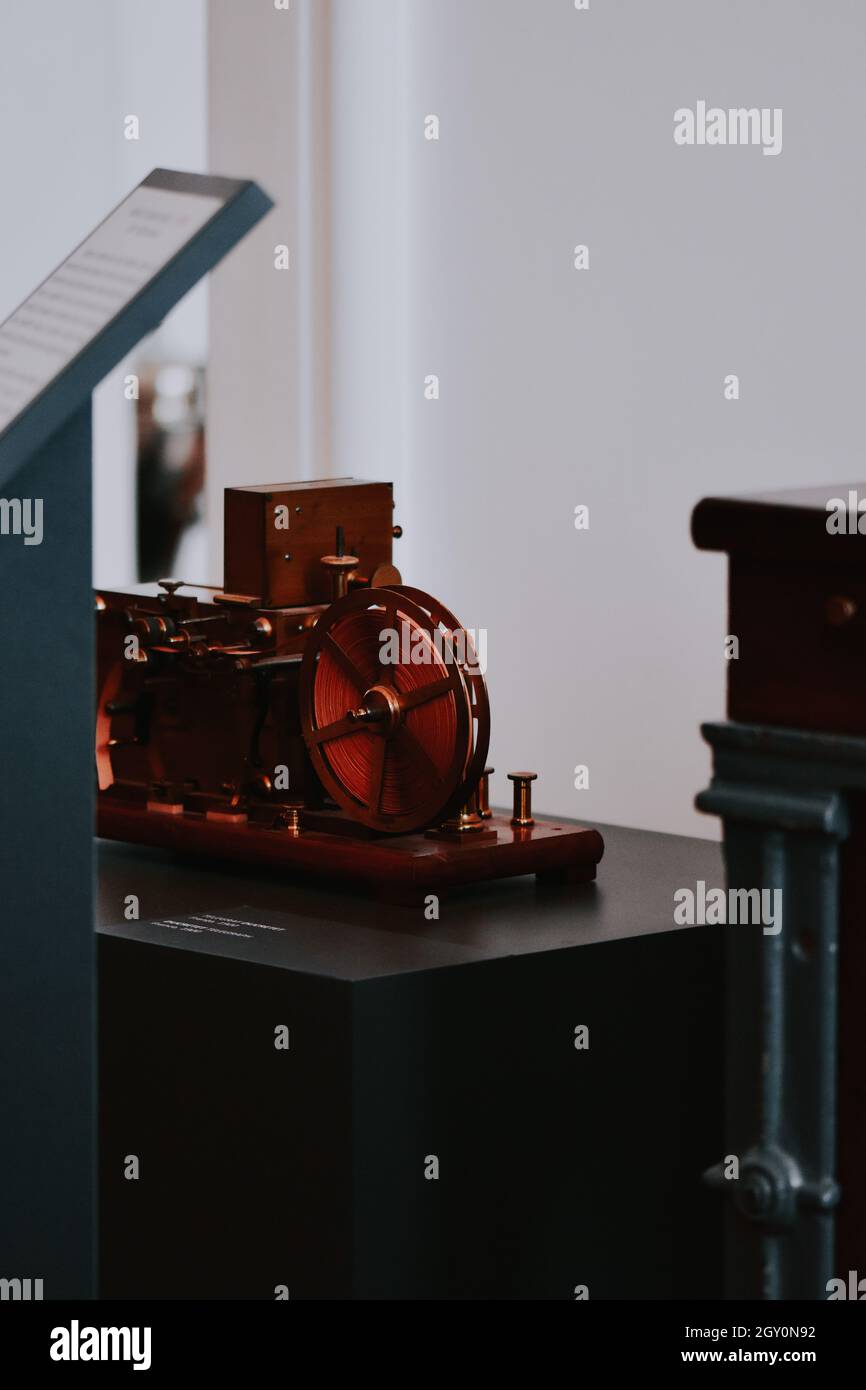 Old camera displayed at the Science and Technology Museum in Romania ...