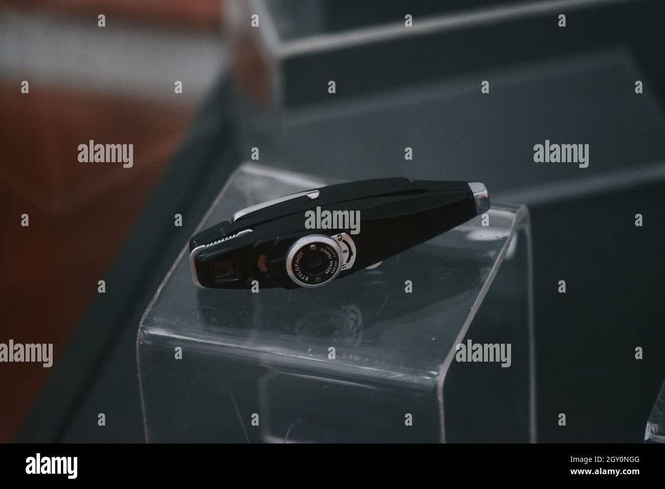 Old spy camera displayed at the Science and Technology Museum Stock ...