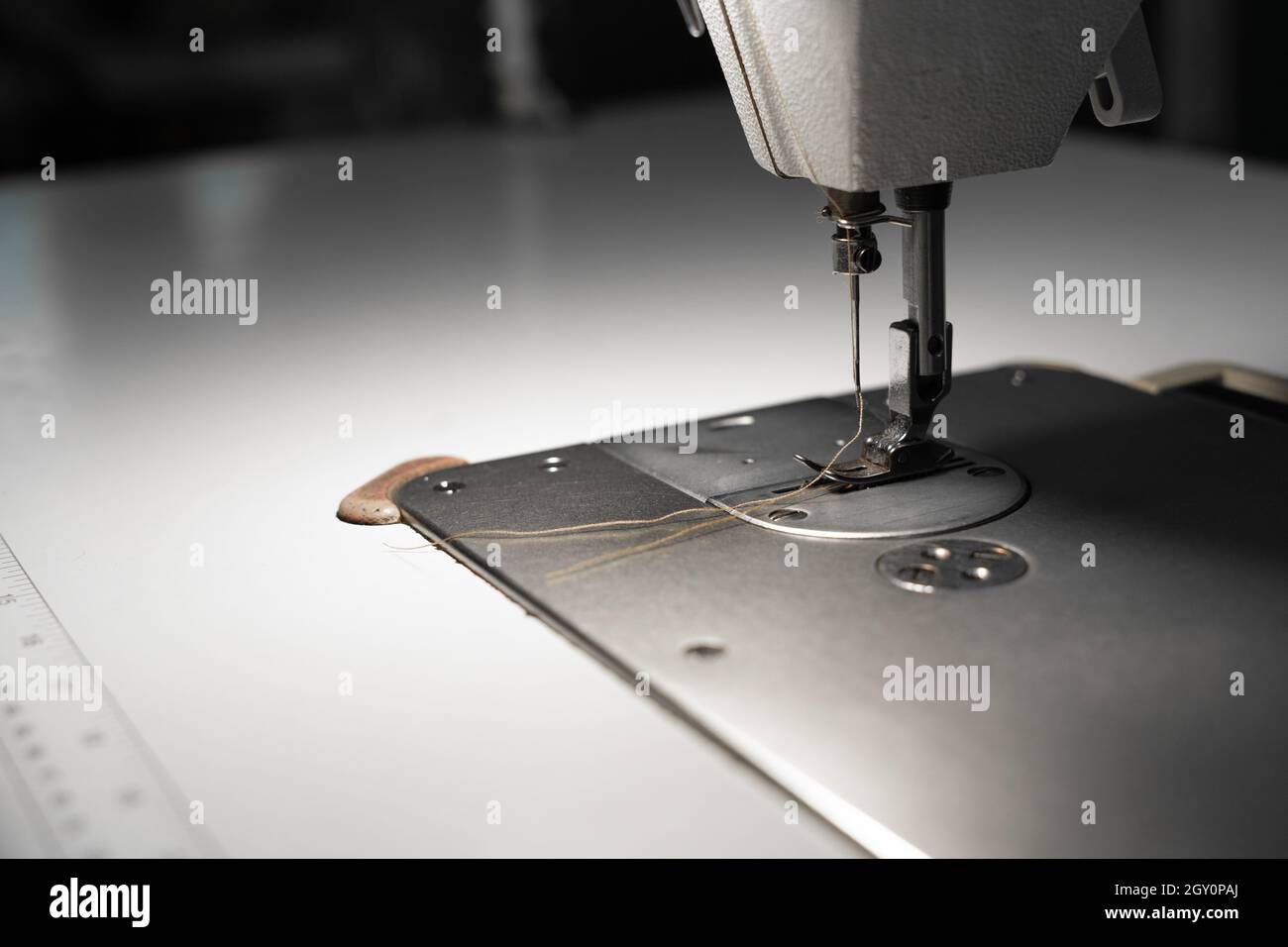 Needle sewing machine work process hi-res stock photography and images ...