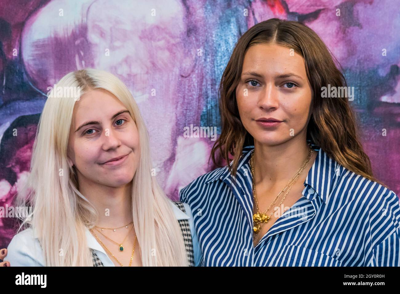 London, UK. 6th Oct, 2021. Charlie Siddick and India Rose James with ...