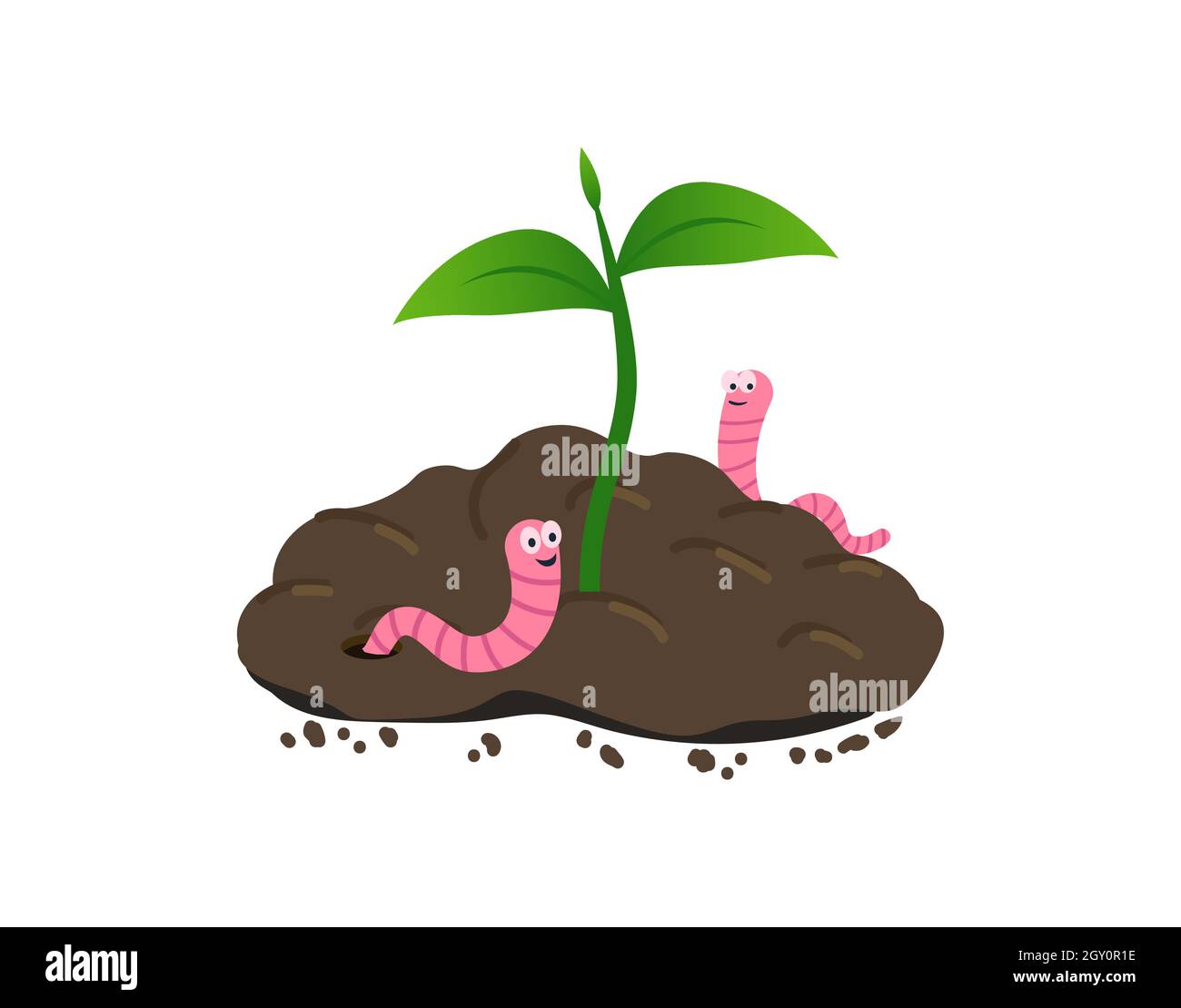 Earthworm leaf soil hi-res stock photography and images - Alamy
