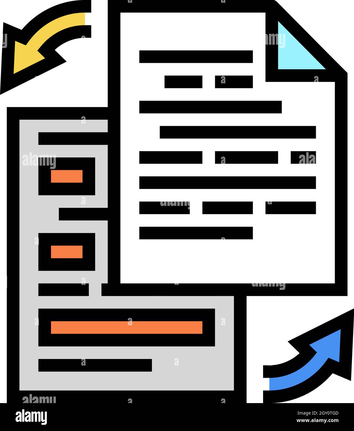 rewriting text color icon vector illustration Stock Vector Image & Art ...