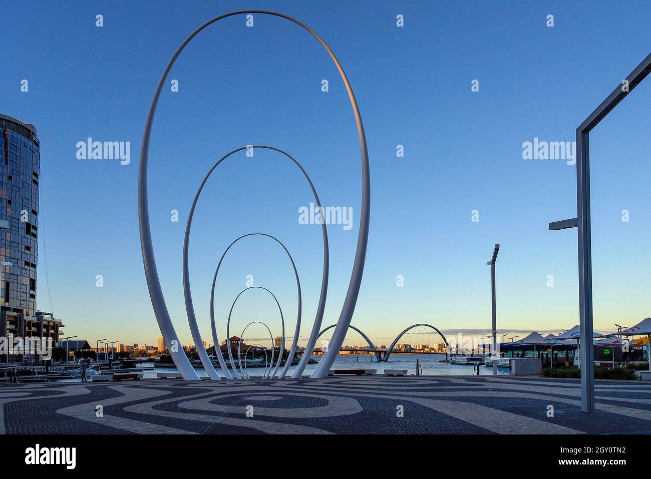 Western Australia, Perth. The Spanda is a public art work by Australian ...