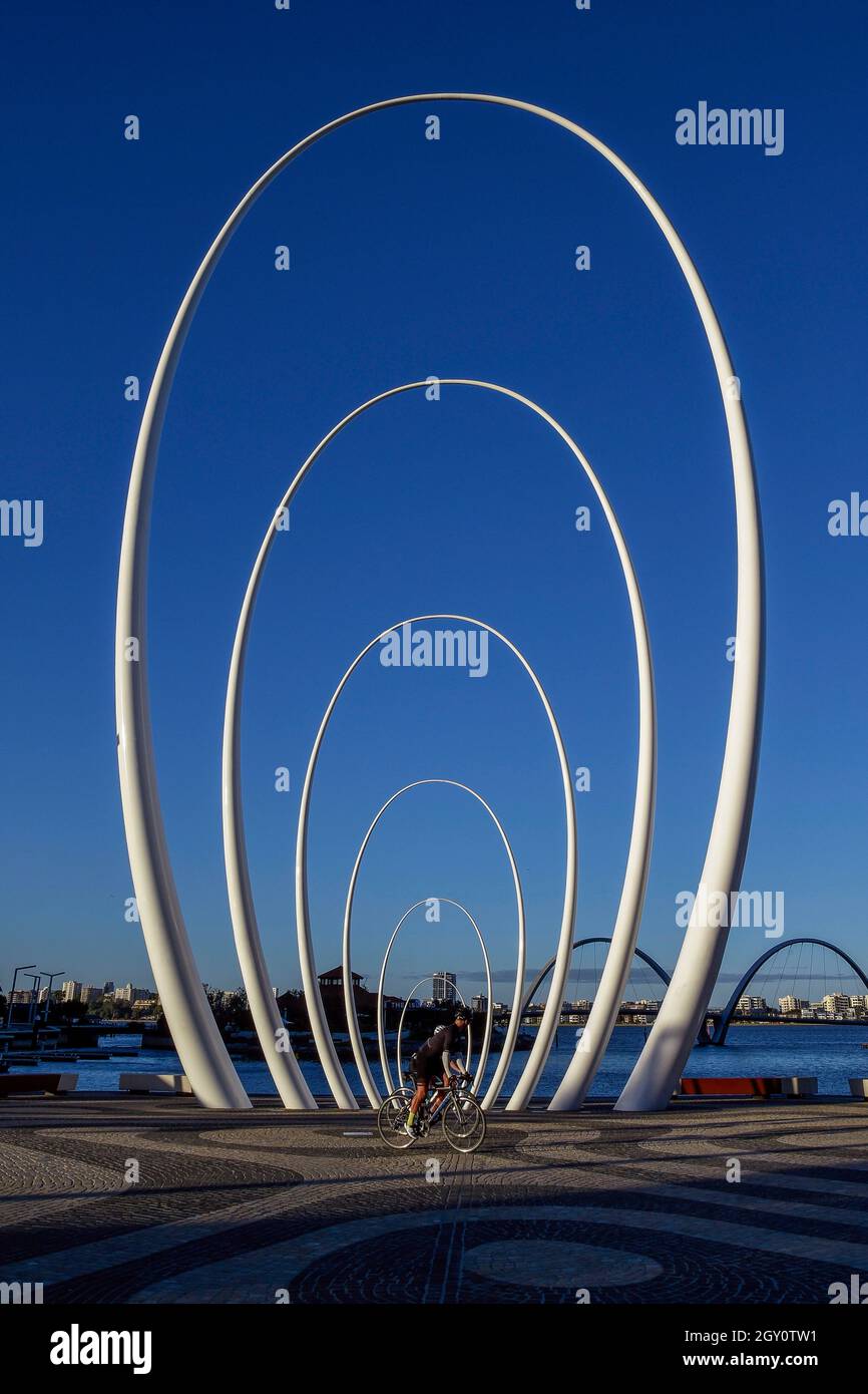 Western Australia, Perth. The Spanda is a public art work by Australian ...