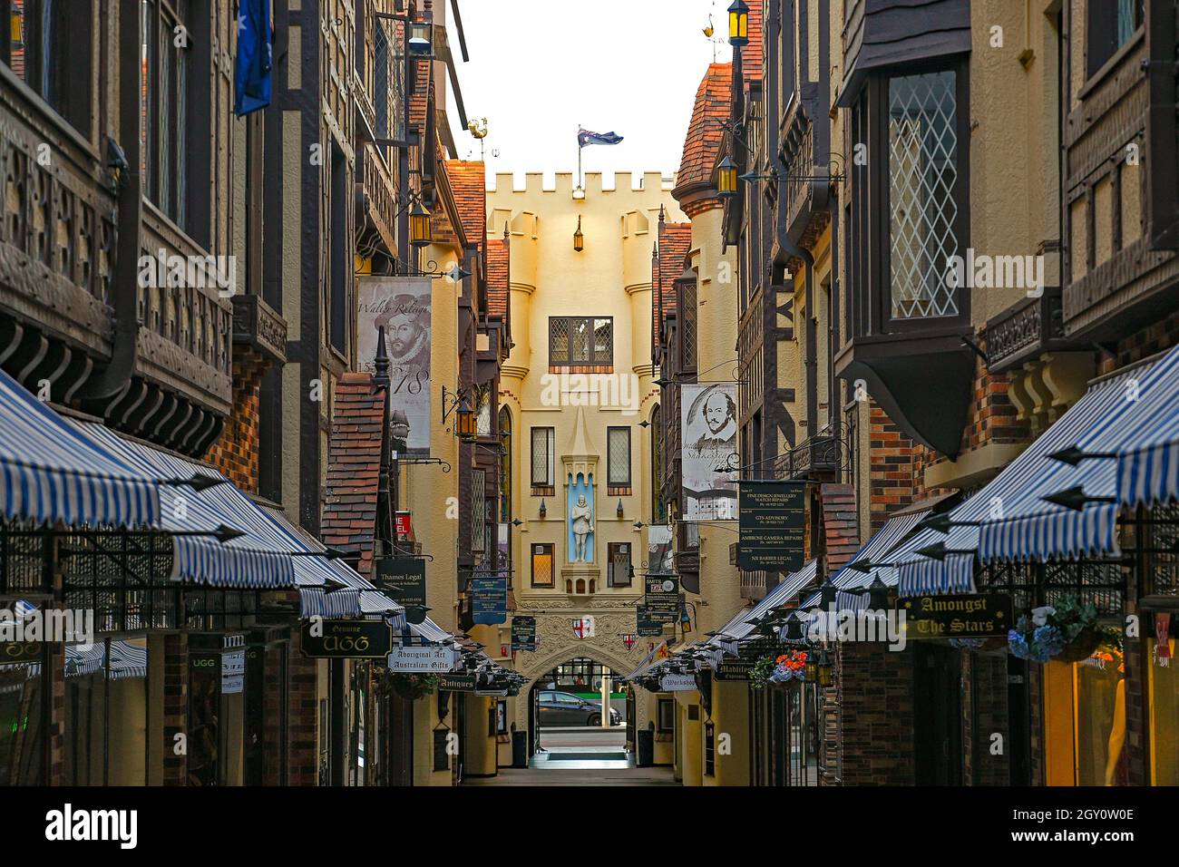 Western Australia, Perth. London Court is a shopping arcade located in ...