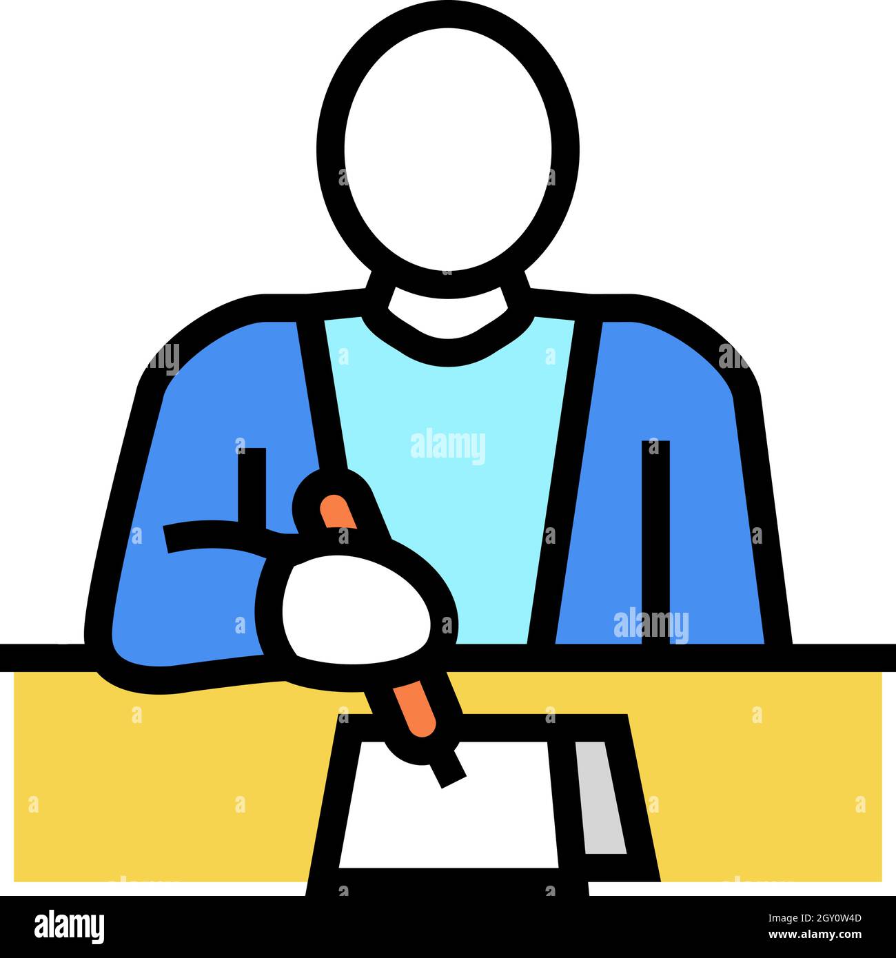 Copywriter article author icon Stock Vector Images - Alamy