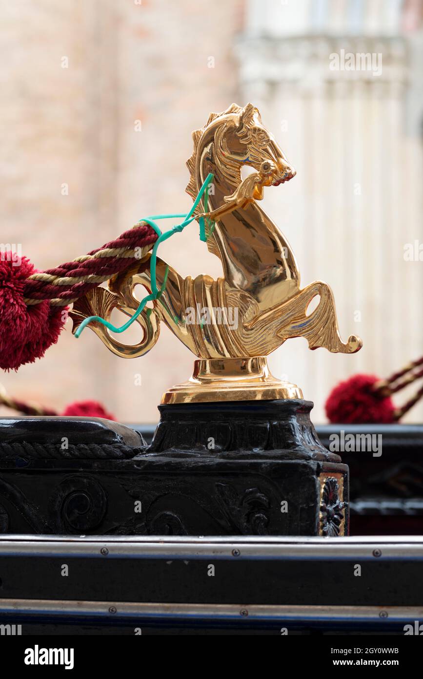 Detail of Typical Gondola Stock Photo - Alamy