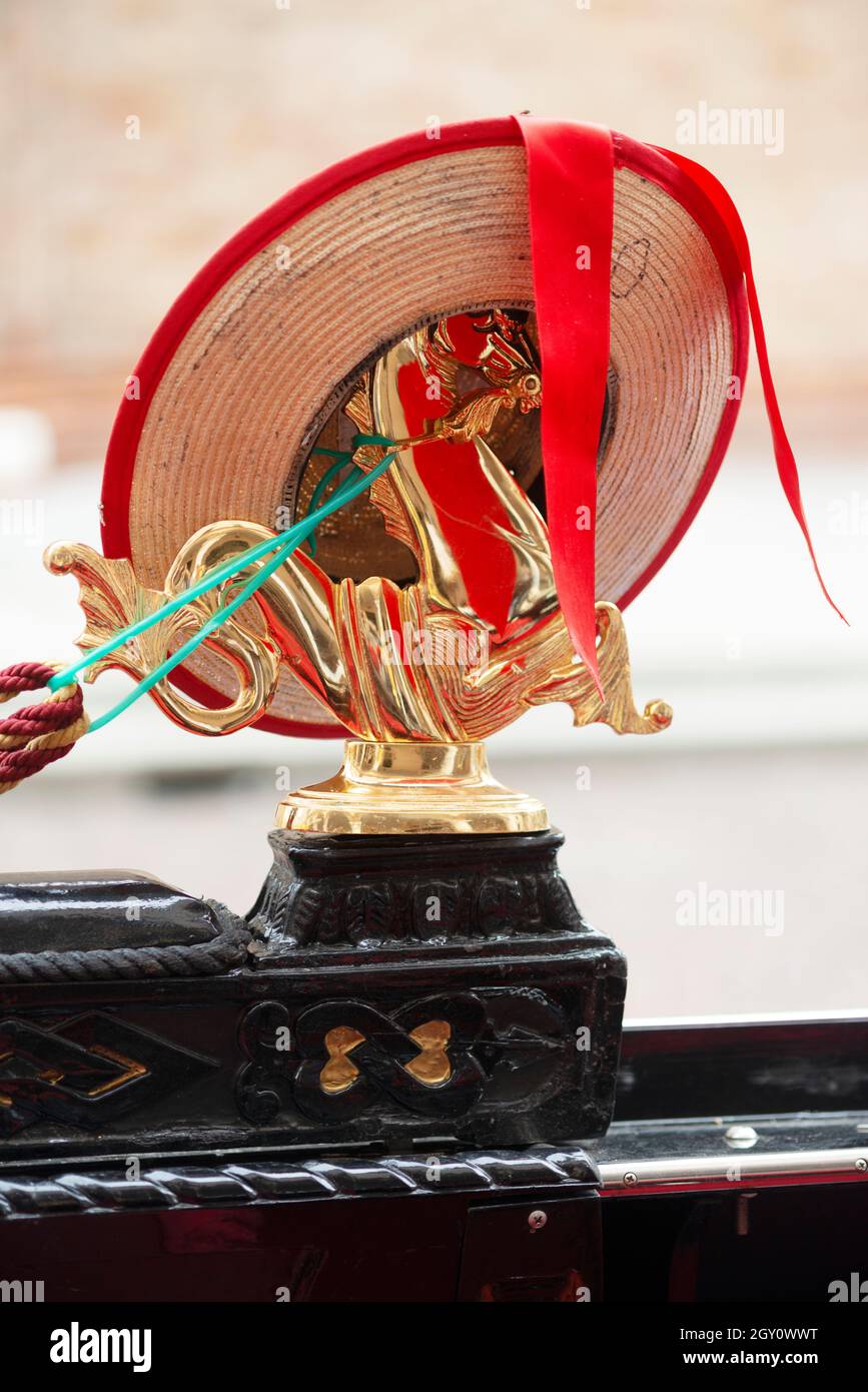 Detail of Typical Gondola Stock Photo - Alamy