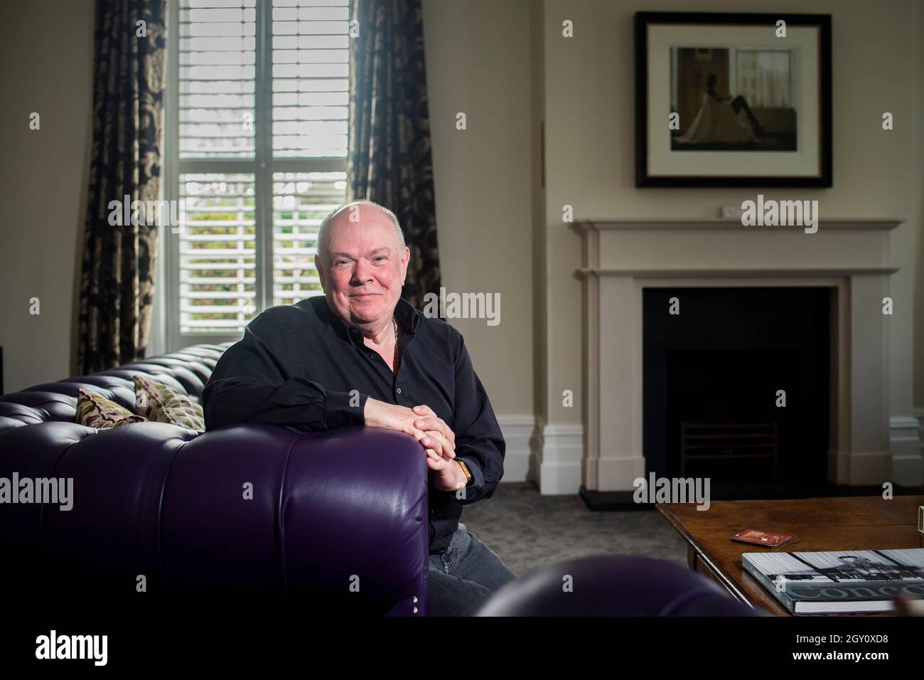 Sir Bernard Gray poses for a portrait at home in Bowden, UK Stock Photo ...