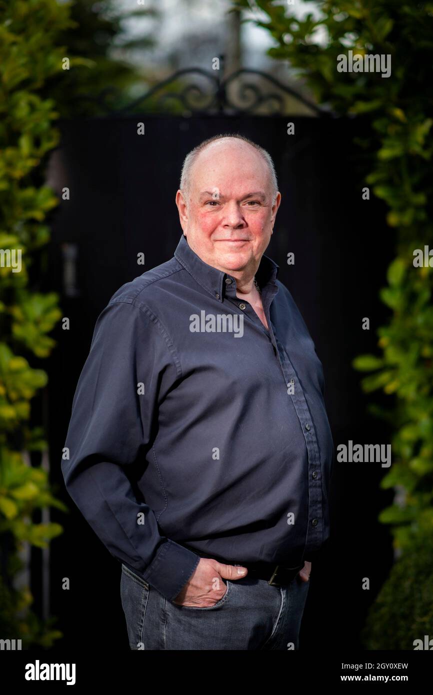 Sir Bernard Gray poses for a portrait at home in Bowden, UK Stock Photo ...