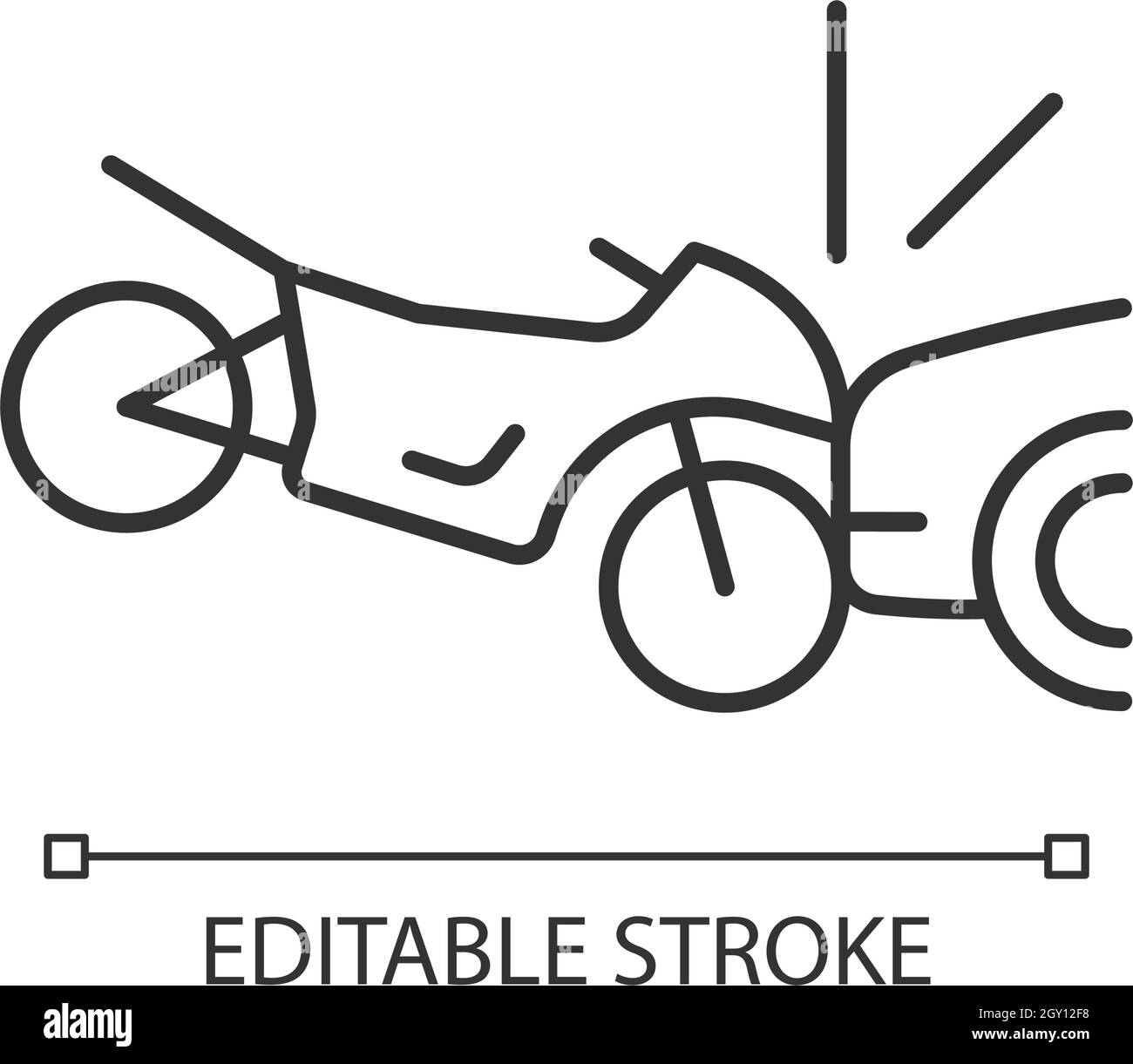 Motorcycle break down Cut Out Stock Images & Pictures - Alamy