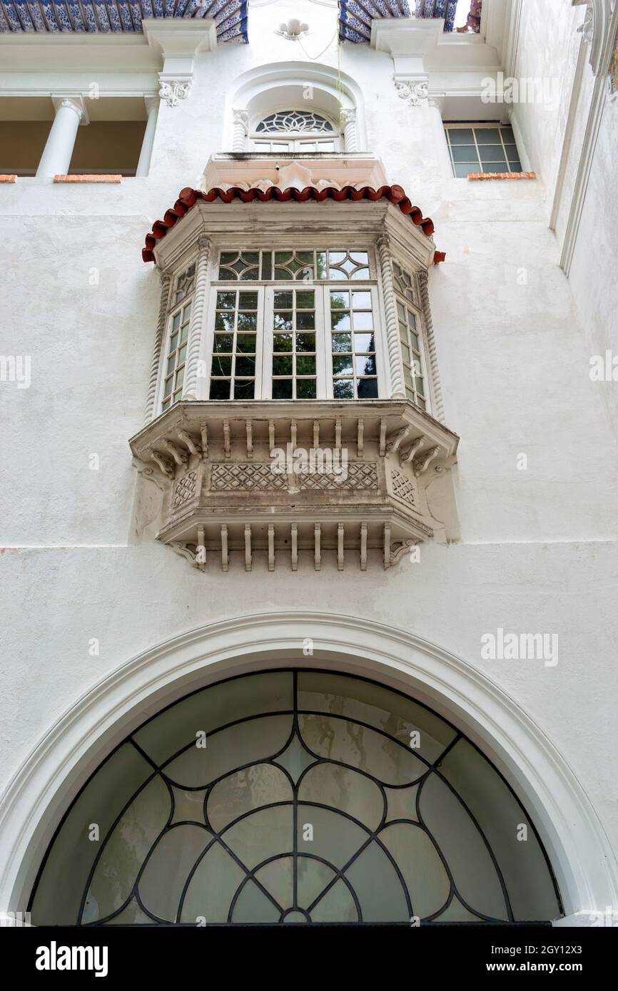 Old architecture detail in the building of the National History Museum ...