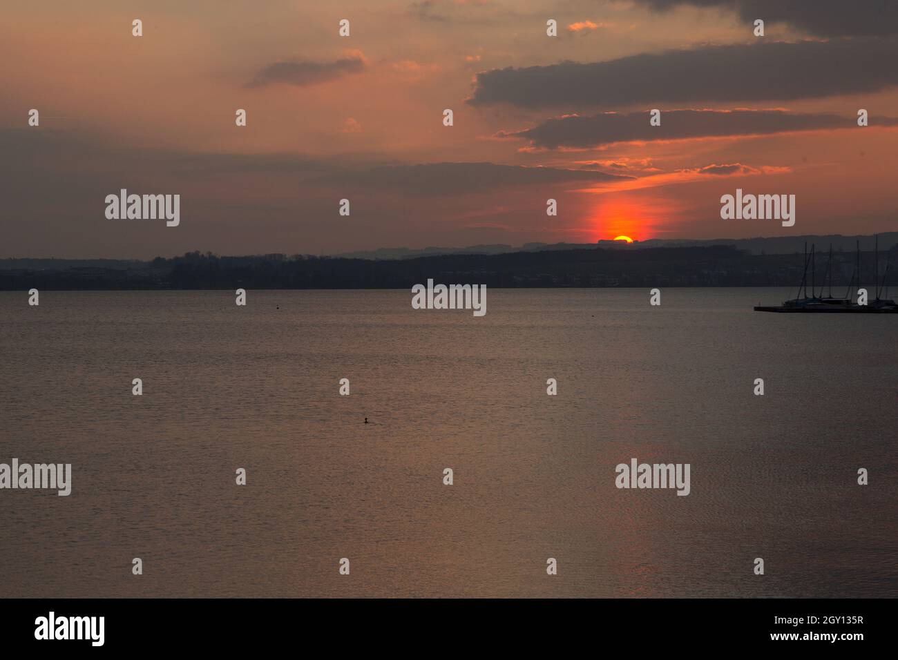 The famous Lake of Zug in Switzerland Stock Photo - Alamy