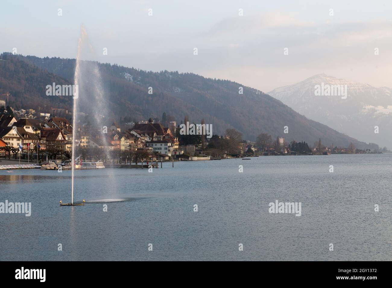 The famous Lake of Zug in Switzerland Stock Photo - Alamy